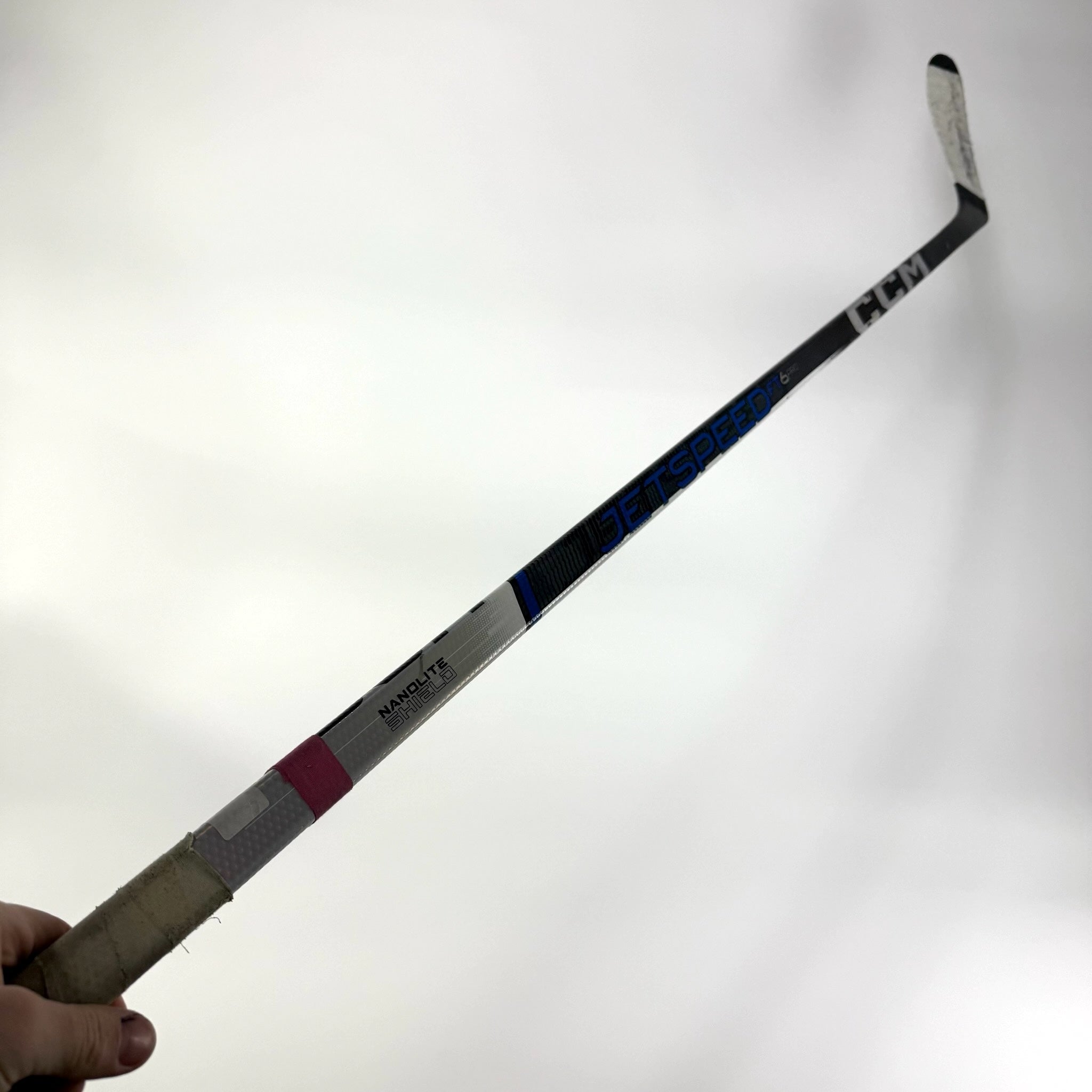 Used Left Blue CCM Jetspeed FT6 Pro | 75 Flex P28 Curve Grip | H291 ...